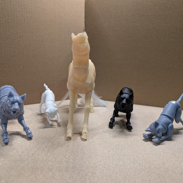 Wolf BJD Art Doll //articulate Wolf Doll/different Colours/paintable ...