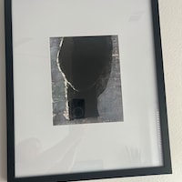 Dark Grey Man's Head, Fine Art Print of Original Contemporary Painting ...