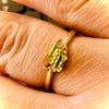 Nature Inspired Leaf Ruby Ring Set Black Gold Branch Twig Lab Ruby ...