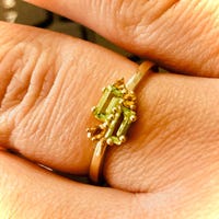 Nature Inspired Leaf Ruby Ring Set Black Gold Branch Twig Lab Ruby ...