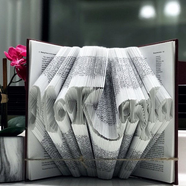 Book Folding ALPHABET 6 - Medium Fancy Font - Book Folding Patterns ...