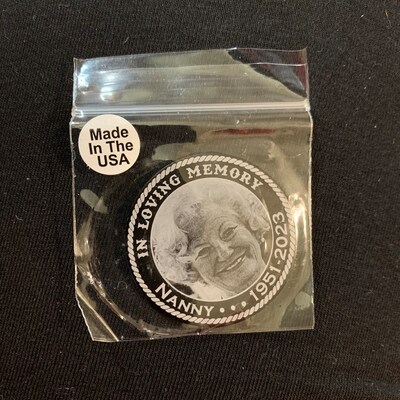 In Loving Memory US Military Memorial Stainless Steel Coin - Etsy