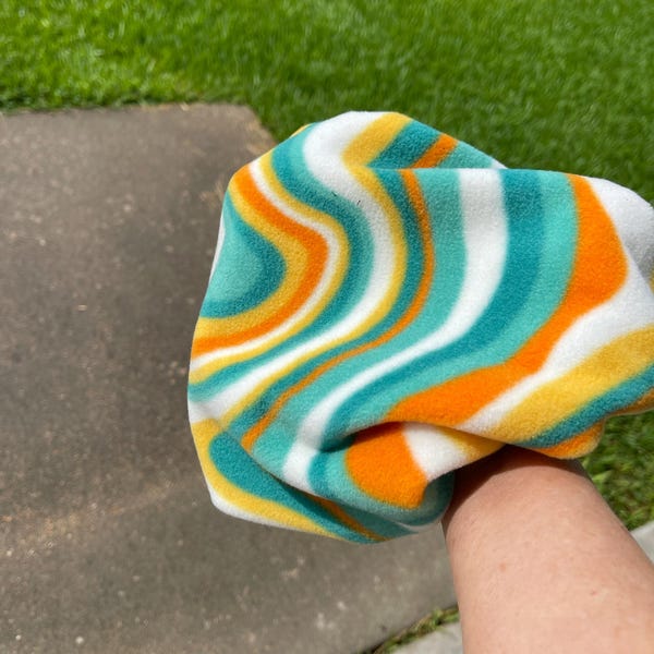 141 Designs, Plaid Fleece Ear Warmer, Headband, Earring, Ear Scarf ...