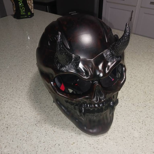 The Witch Skull Motorcycle Helmet Custom DOT and ECE Approved - Etsy