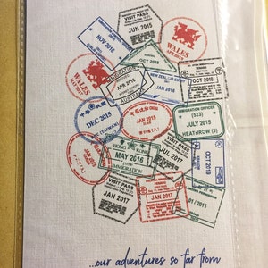 Custom Passport Stamp Print Perfect Gift for A Returning - Etsy