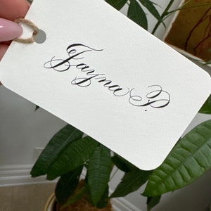 Custom Lettered Tag hand Written Names in Your Choice of Calligraphy ...