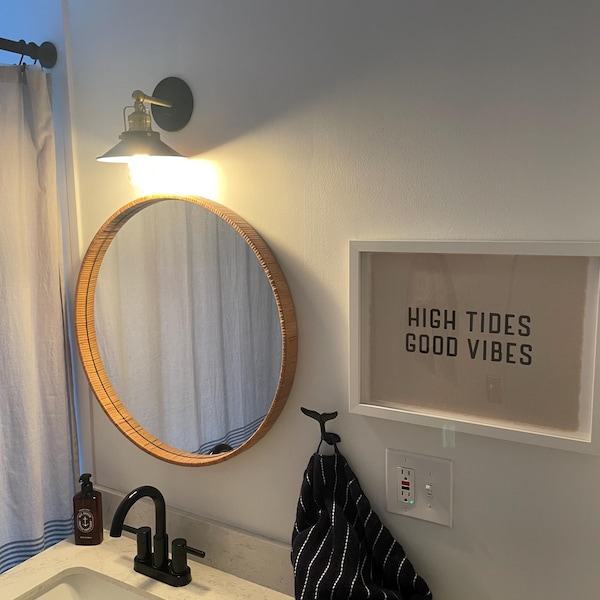 High Tides Good Vibes Flag, Summer Beach Wall Decor, Living Room Wall ...