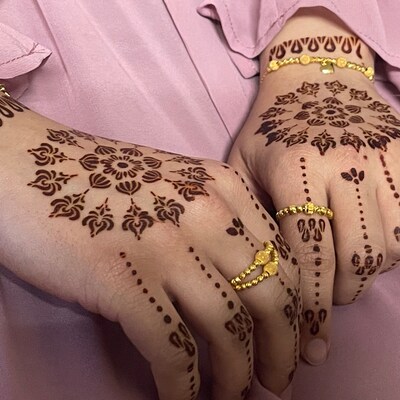 Brown & Red Henna Mehndi Cones - Etsy