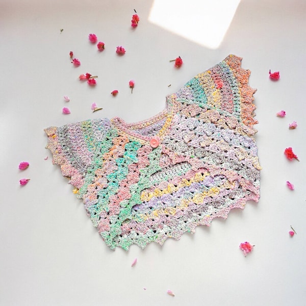 Crochet PATTERN - Like a Cloud Shrug - Cardigan (sizes Baby up to 6 ...