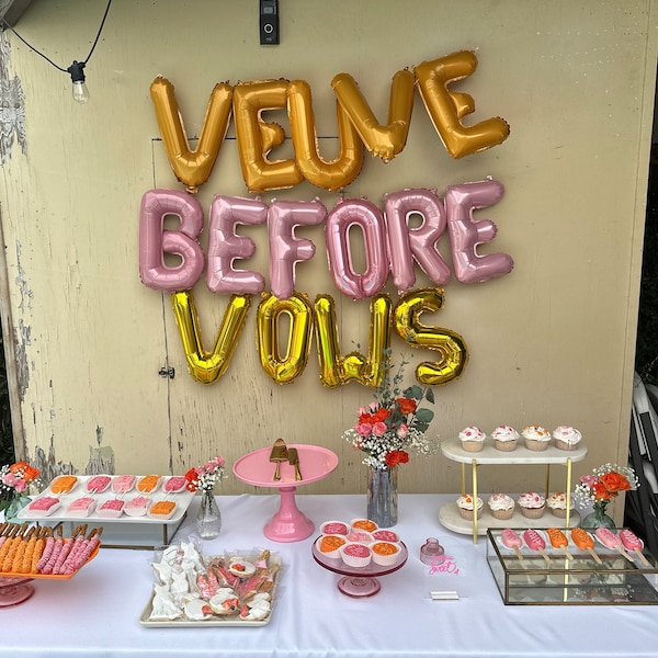 Veuve Themed Bachelorette Party Decorations Veuve Bach Party Decor ...