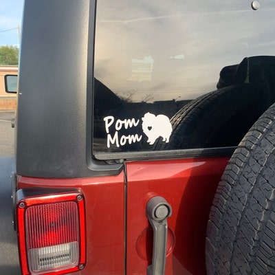 Pomeranian Pom Mom Dog Decal Sticker A1190 - Etsy