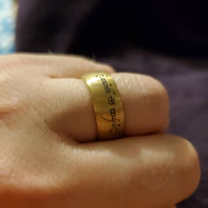 Custom Video Game Ring Mass Effect Ring N7 Combat Suit Engraved Black ...