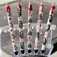 Horror Pen Wraps Bundle, Pen Wrap svg, Horror Movies svg, Halloween svg ...