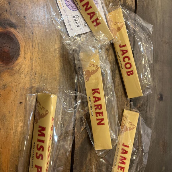 Custom Chocolate Log Bar, Personalised Chocolate Bar, Custom Chocolate ...