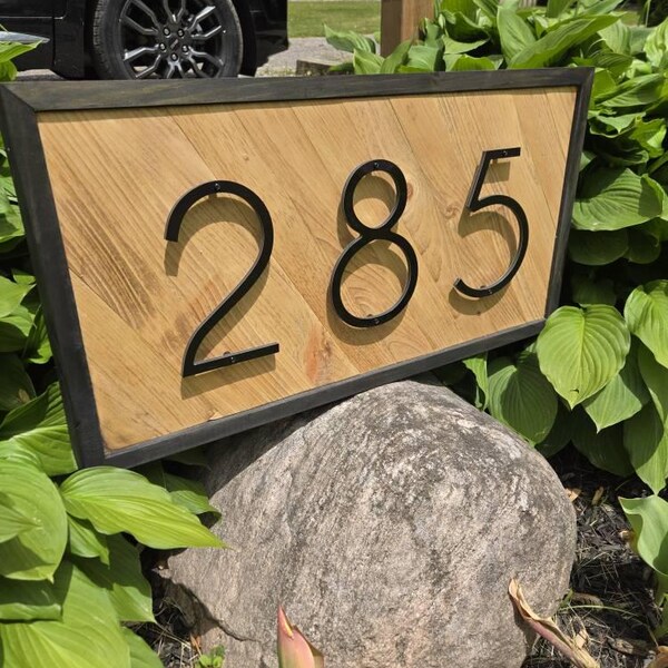 Large Modern Black House Numbers, 8 Inch, 12 Inch, Address Numbers ...