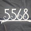 8'' Large Metal House Numbers. Hand Forged Iron House Number. 8 Inch ...