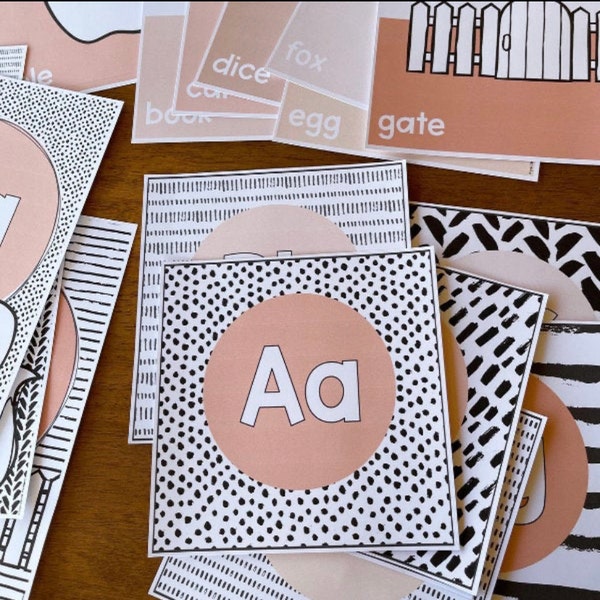 Neutral Classroom Decor BUNDLE | B+W NEUTRALS Collection - Etsy