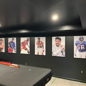 Manute Bol Warriors Poster, Canvas, Basketball Print, Sports Wall Art ...