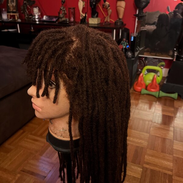 Salt and Pepper Lace Front Locs, Lace Frontal Only, No Back - Etsy UK