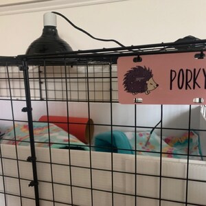 Personalized Hedgehog Name Plate / Hedgehog Sign / Cage Accessory ...