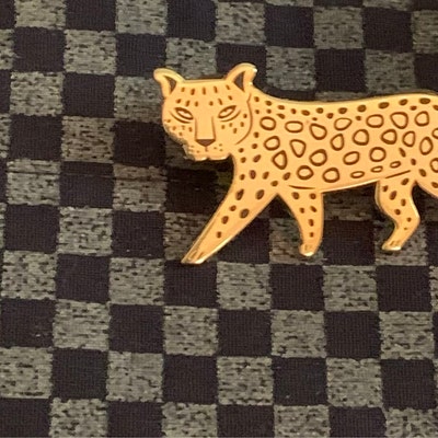 Leopard Enamel Pin Wildlife Series - Etsy