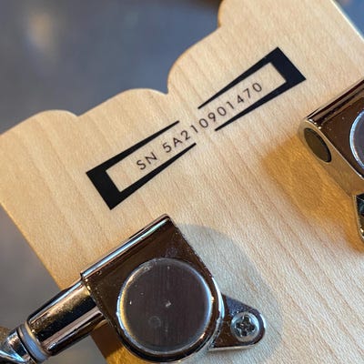 Custom Serial Number Waterslide Guitar Headstock Decals - Etsy