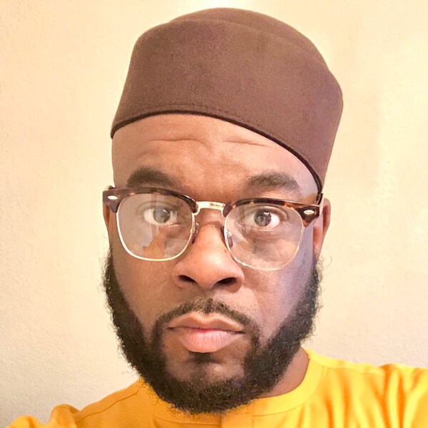 Purple Net Oga Faaji African Native Hat Foldable Velvet Cap African ...