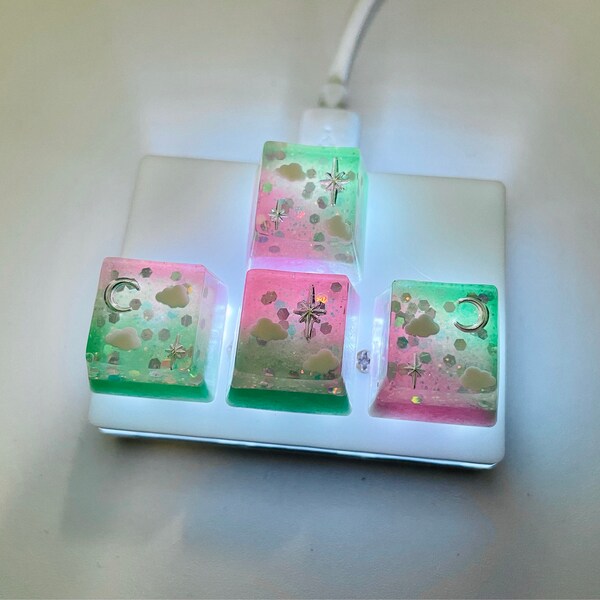 Ocean Keycaps, Handmade Resin Keycaps, Cherry Switch - Etsy