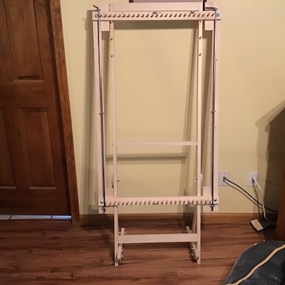 Adjustable Twining Loom for Rag Rugs, Place Mats and Potholders. Maple ...