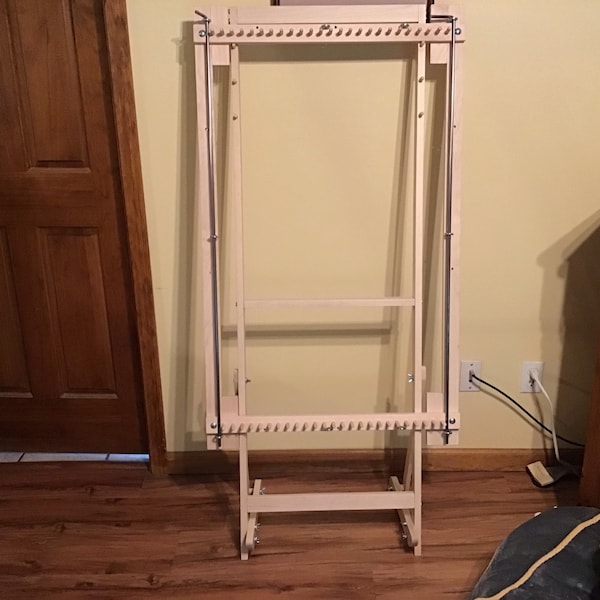 Adjustable Twining Loom for Rag Rugs, Place Mats, and Potholders. Maple ...