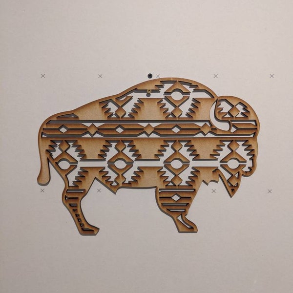 Aztec Buffalo SVG, Sublimation, Aztec Print Buffalo Clipart, Tribal ...