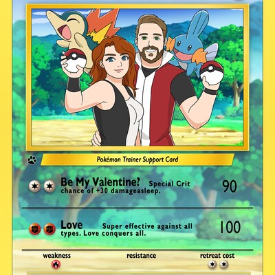 Custom Pokemonstyle Portraits Poke Cards Digital Image Pokepet Monster ...