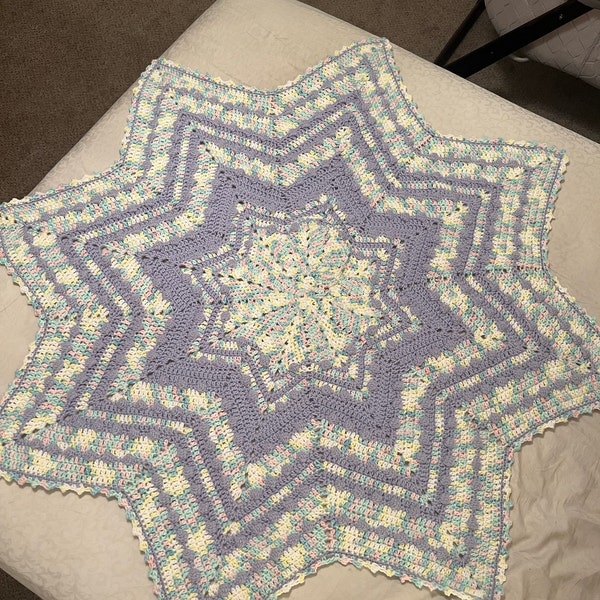 Bobble Star Blanket Crochet Pattern Digital PDF Download - Etsy