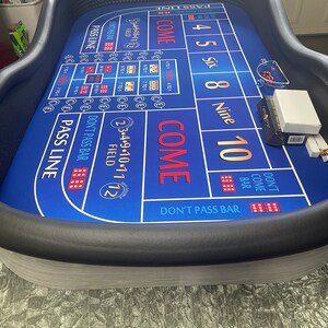 Craps Table Top With Diamond Walls for an 8 Foot Pool Table - Etsy