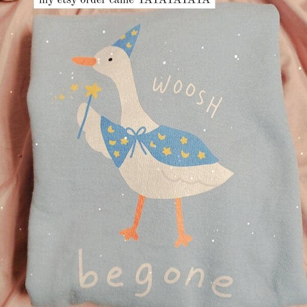 Goose Wizard Begone Spell Unisex Sweatshirt - Etsy