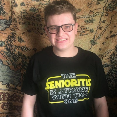 Funny High School Senior Shirt / the Senioritis is Strong With This One ...