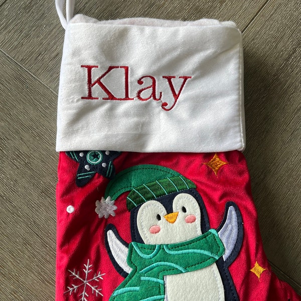 Personalized Christmas Stockings Luxury Velvet Stocking Embroidered ...