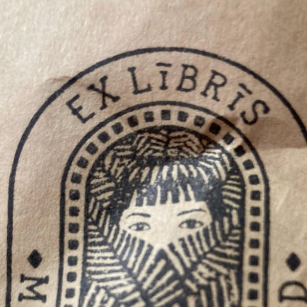 Custom Art Deco Bear Ex Libris Book Stamp, Personalize Ex Libri Library ...