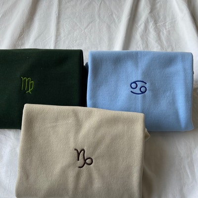 12 Signs of the Zodiac Single Files Machine Embroidery Designs Fill ...