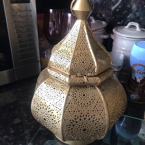 Oriental Lantern Anida Gold Height 30 Cm Boho Lantern Standing ...