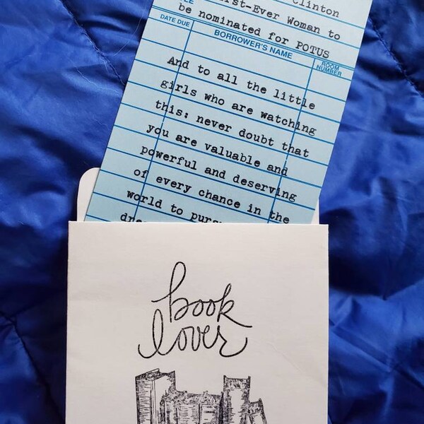 Peter Pan J.M. Barrie Quote Hand Typed on Library Due Date Card the ...