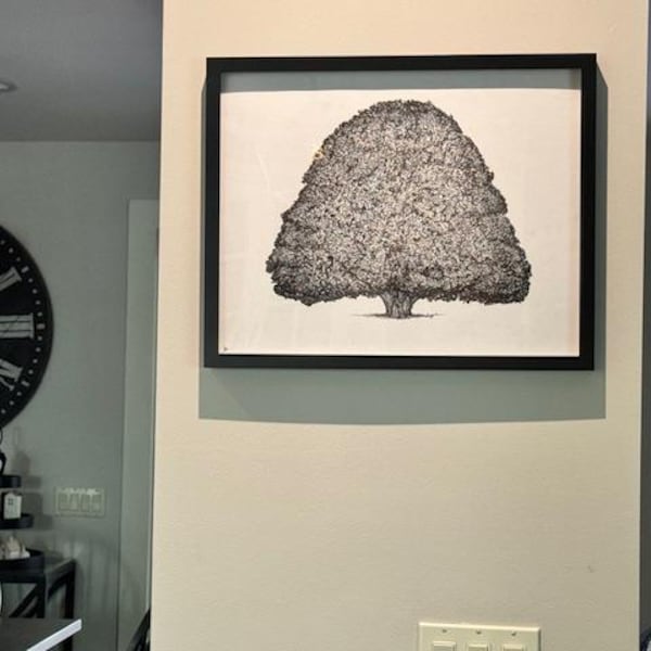 Ink Wash Tree | Original Tree Artwork. Ink With Water Wash, Sumi ...