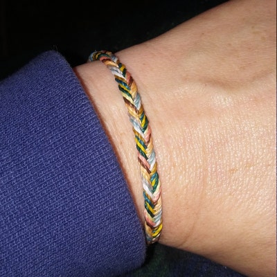 Fishtail Braided Wax String Bracelet, Fishtail Anklet, Waterproof ...