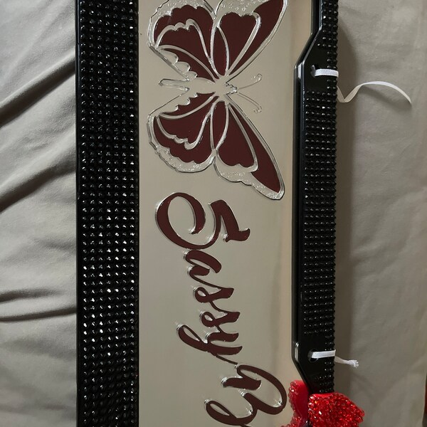 Butterfly License Plate This is A Sample! We Can Put Any Name on It - Etsy