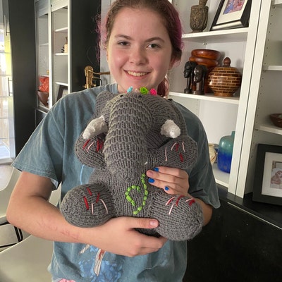 Knitted Elephant Stuffed Animal - Etsy