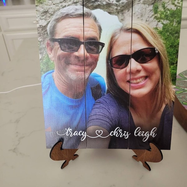 Personalized Wooden Photo Print, Custom Wedding Decor Gift, Bridal ...