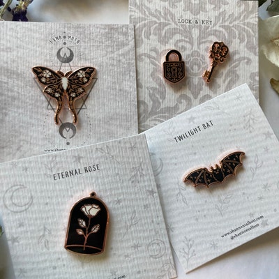 Lock and Key Enamel Pin, Couples Enamel Pin Set, Bestfriend Enamel Pins ...