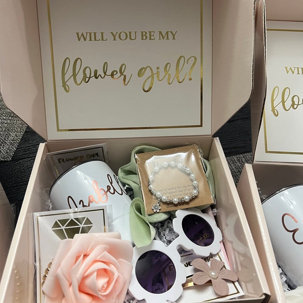 Flower Girl Gift Set, Flower Girl Proposal, Flower Girl Tumbler, Will ...