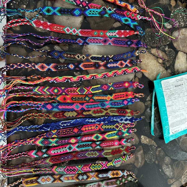 Mexican Woven Friendship Bracelet: Handmade Boho Adjustable Bracelet - Etsy