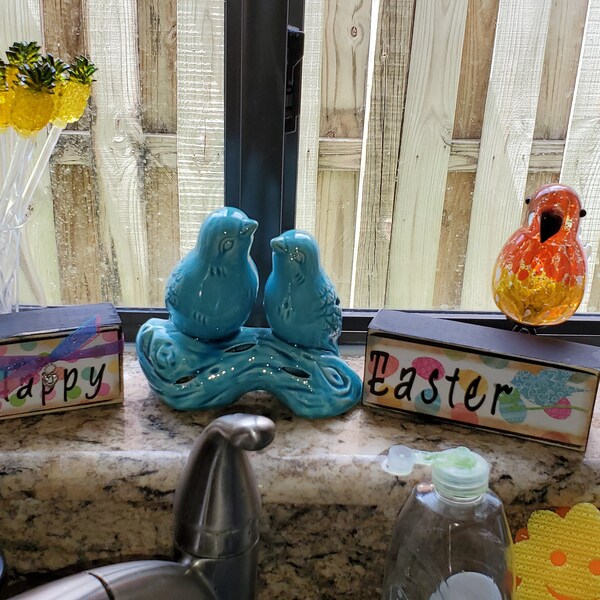 Happy Easter Word Blocks - Etsy